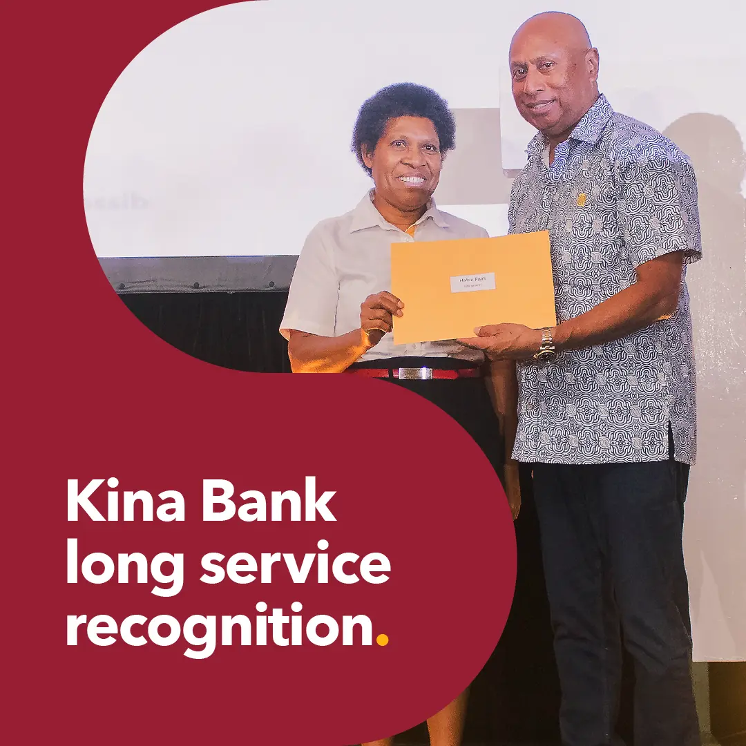 Kina Bank Recognise Long Service Staff - Kina Bank PNG