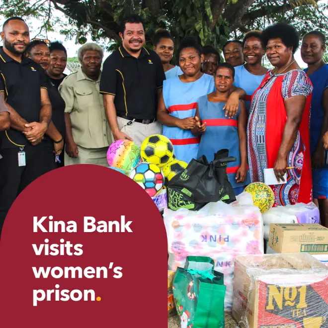 Kina Bank Visits Women's prison - Kina Bank PNG